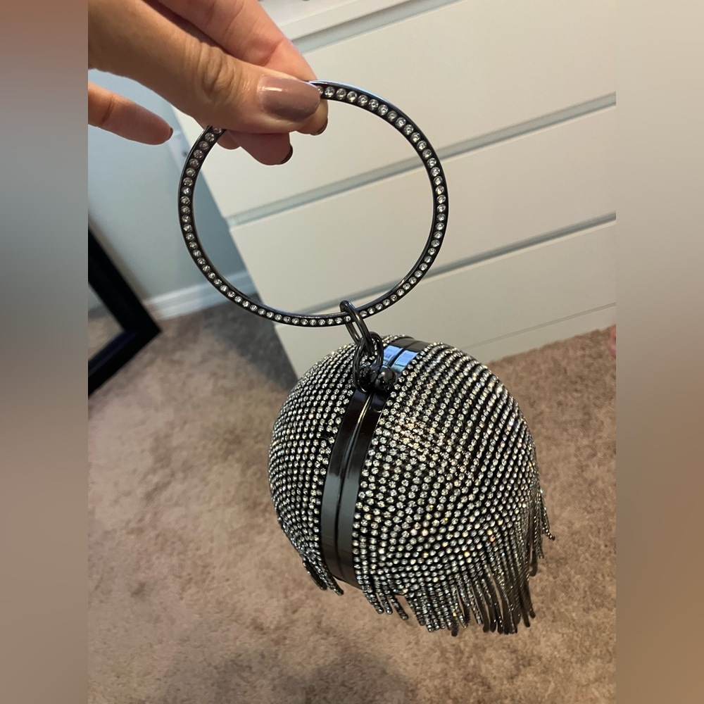 Rhinestone Encrusted Bag - Gem